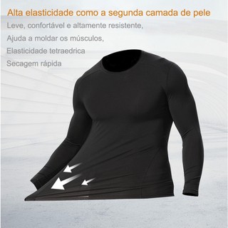 Hombres Corriendo Polera De Compresión Transpirable Fútbol Sudadera ...