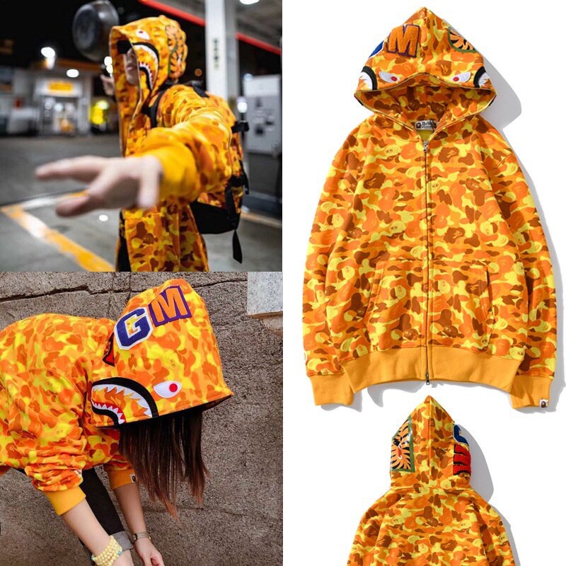 Sudadera Con Capucha Suelta Doble Línea ESSENTIALS Cabeza De Mono bape ...