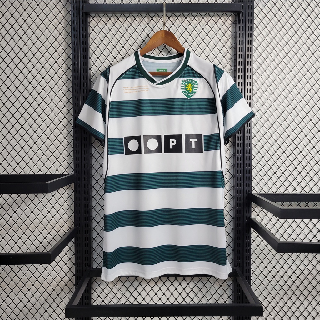 01-03 Polera De Fútbol Retro Sporting CP Lisboa Home Kit De Camiseta ...