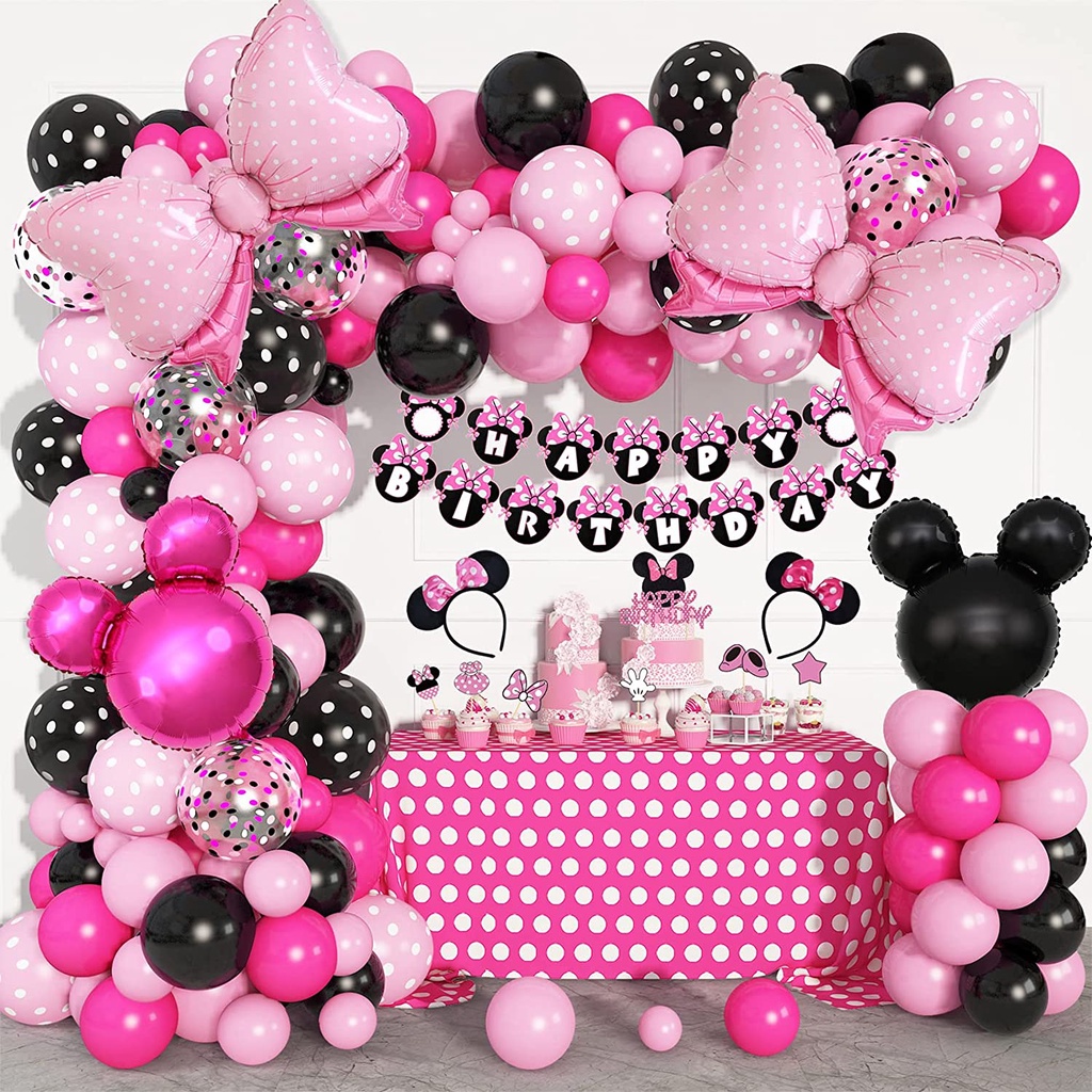 Kit De Arco De Guirnalda De Globos De Minnie Mouse Para Disney Cartoon ...