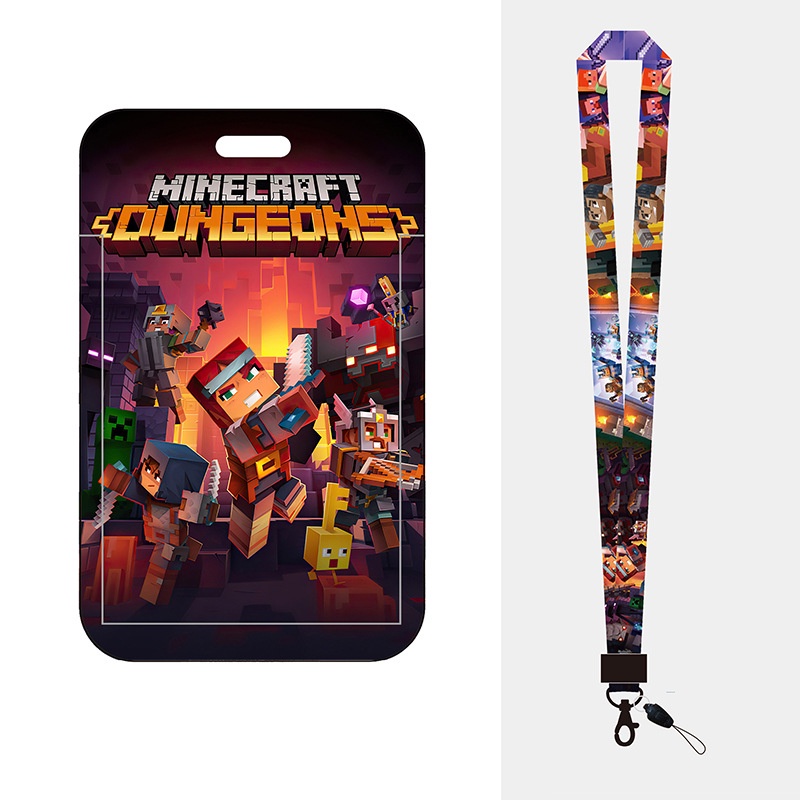 Minecraft lanyard Tarjetero Juego Periférico Estudiante ic Tarjeta ...