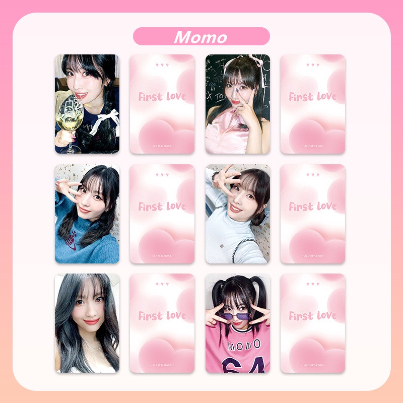 6pcs/set TWICE Photocards Momo Sana Mina Jihyo Dahyun Tzuyu Nayeon Jeongyeon Chaeyoung Lomo Card ...