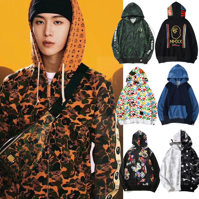 Sudadera Con Capucha Suelta Doble Línea ESSENTIALS Cabeza De Mono bape ...