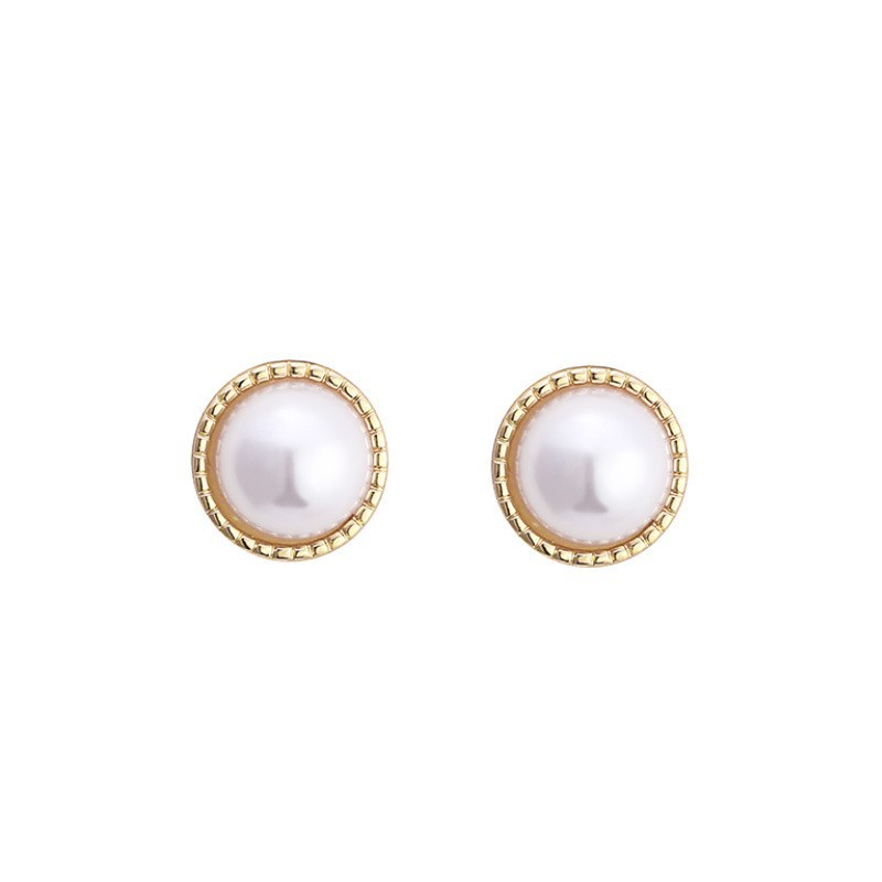 Nuevos Aros De Perlas Para Las Mujeres Set 925 Aguja De Plata Piercing ...