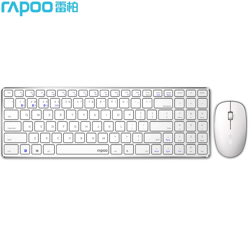 Rapoo (Rapoo) 9300g Teclado Ratón Set Inalámbrico Bluetooth Teclado Ratón Set Oficina Teclado ...