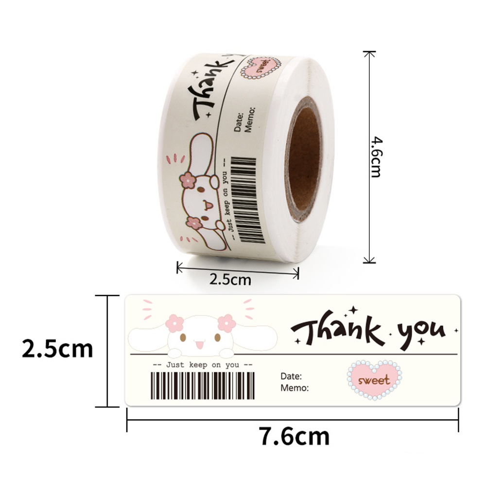 120pcs Lindo Kuromi My Melody Stickers Rollo Kawaii Dibujos Animados ...