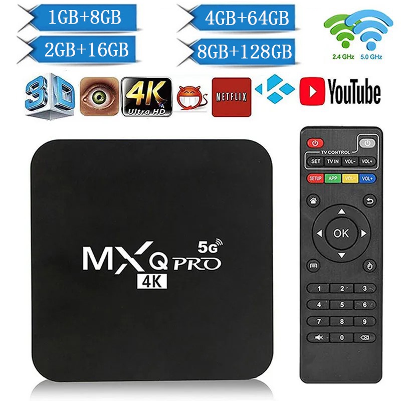 MXQ Pro Smart TV Box Wi-Fi , Reproductor Multimedia , Decodificador 4K ...
