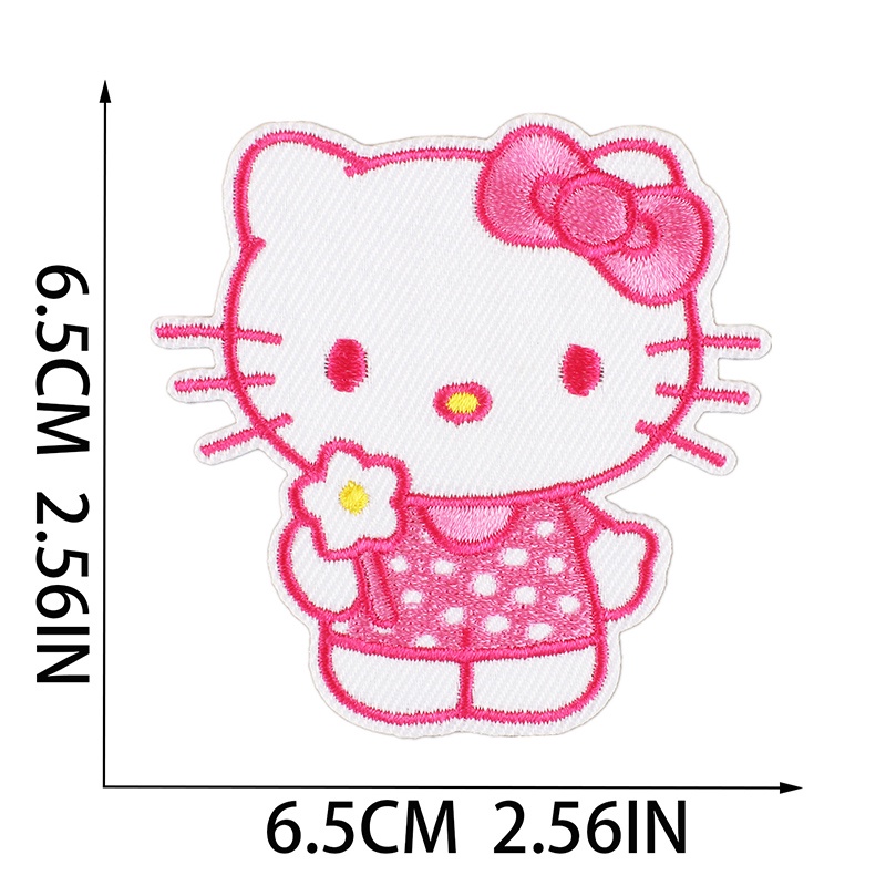 Hello Kitty Series Hot Melt Anime Bordado Parche Planchado Lindo De ...