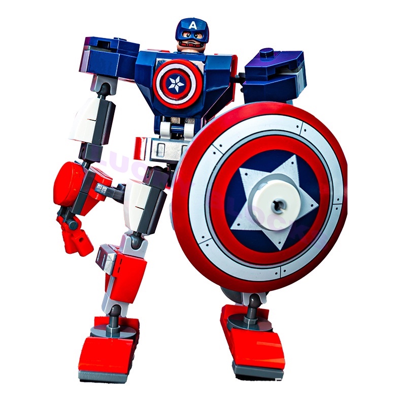 Lego Marvel Personaje Bloques De Construcción Capitán América Mecha ...