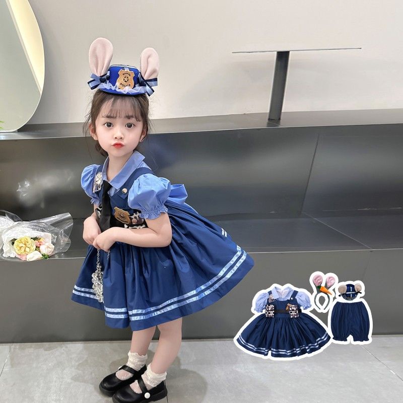 Vestidos Vestidos Niñas Lolita Primavera Disney Oficial De Policía Judy ...