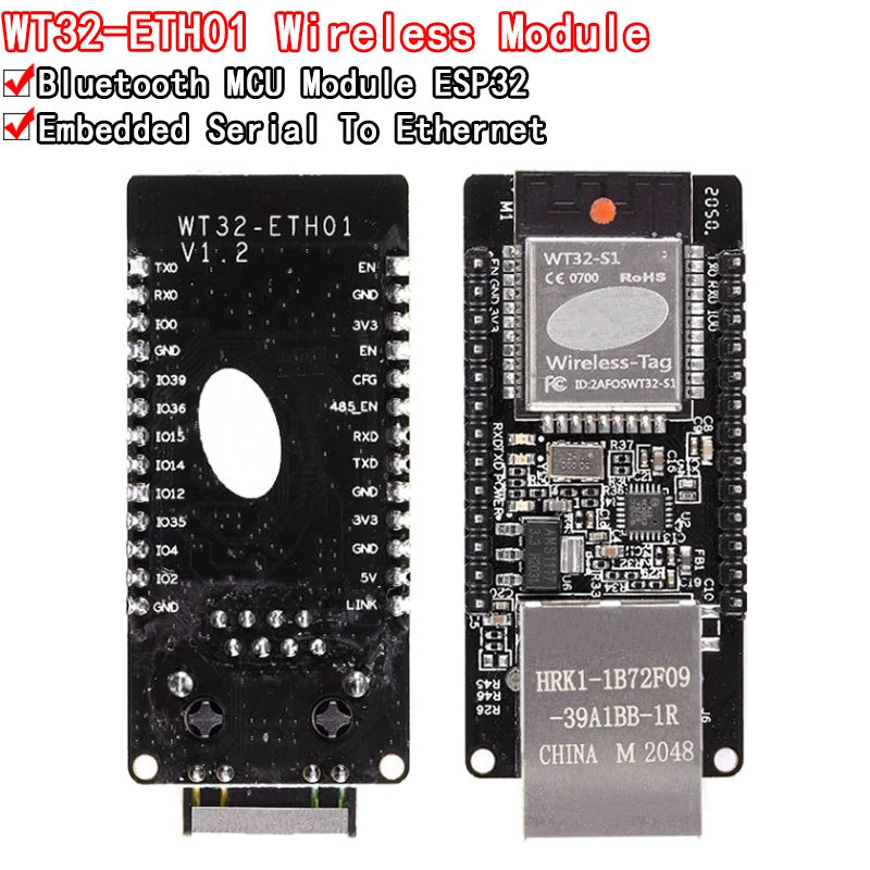 WT32-ETH01 Puerto Serie Integrado Red Ethernet compatible Con Bluetooth ...