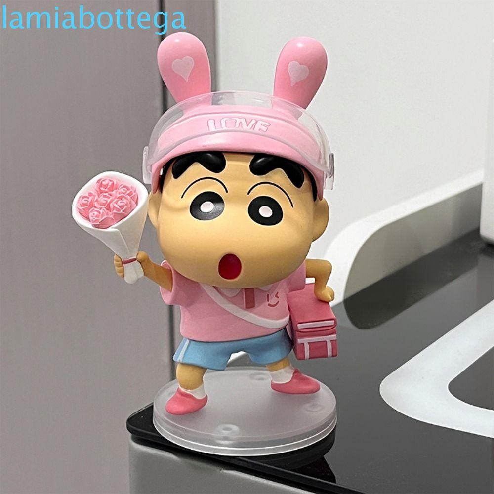 LAMIABOTTEGA Crayon Shin-Chan Figura , Enviando Flores Para Llevar Nohara Shinnosuke Modelo ...