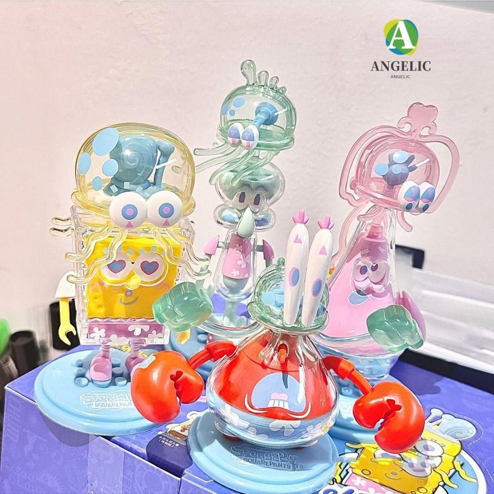 ANGELIC Patrick Star Model Toy , Mr.Krabs Jellyfish Series Squidward ...