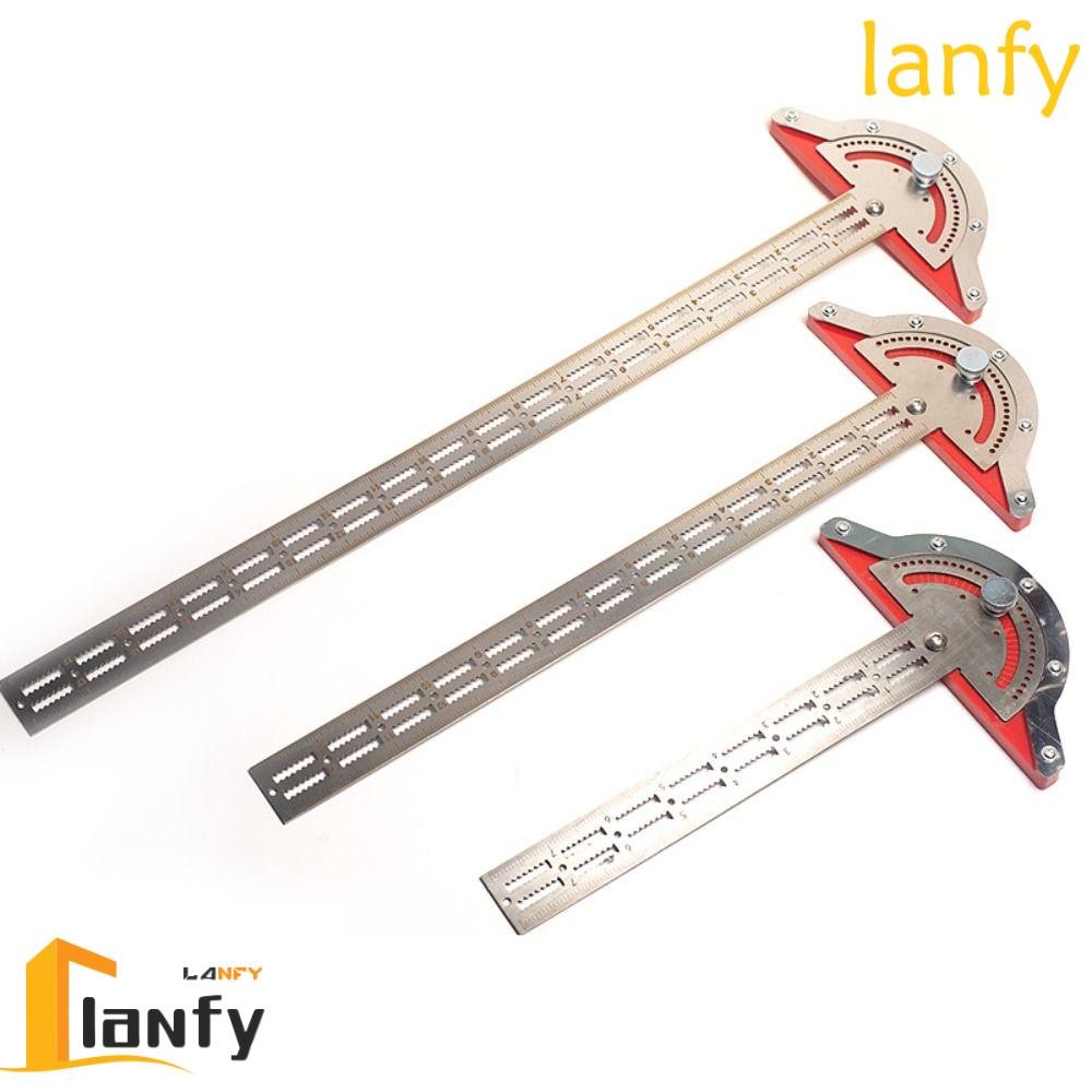 LANFY Woodworkers Edge Rule , 0-70 Ajustable T-Type Angle Finder ...