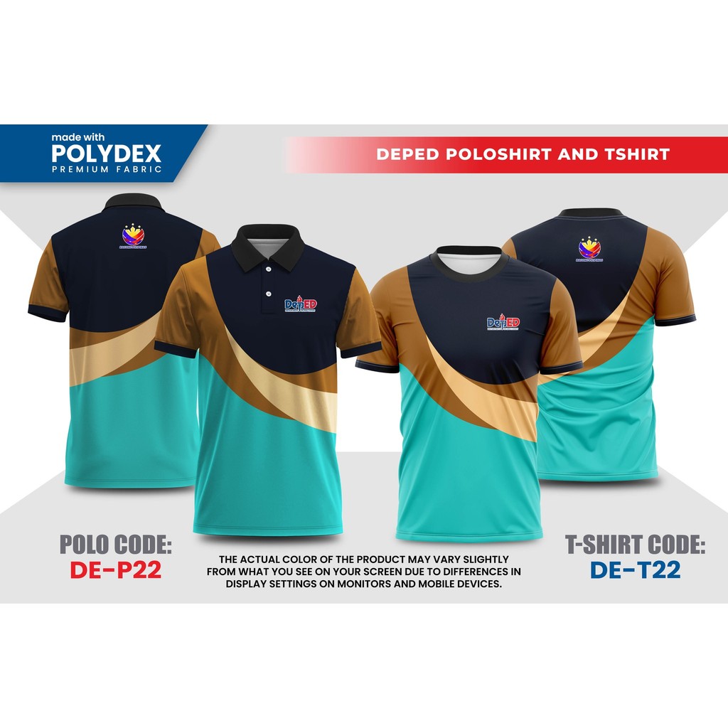 2025 Nuevo Diseño DEPED MATATAG POLO Y Polera Sublimación Completa ...