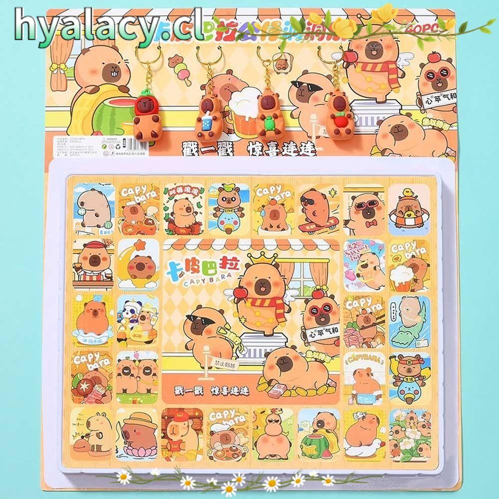 HYALACY 40Pcs , Lindo Dibujo Animado , Bob Esponja Capybara Doraemon ...