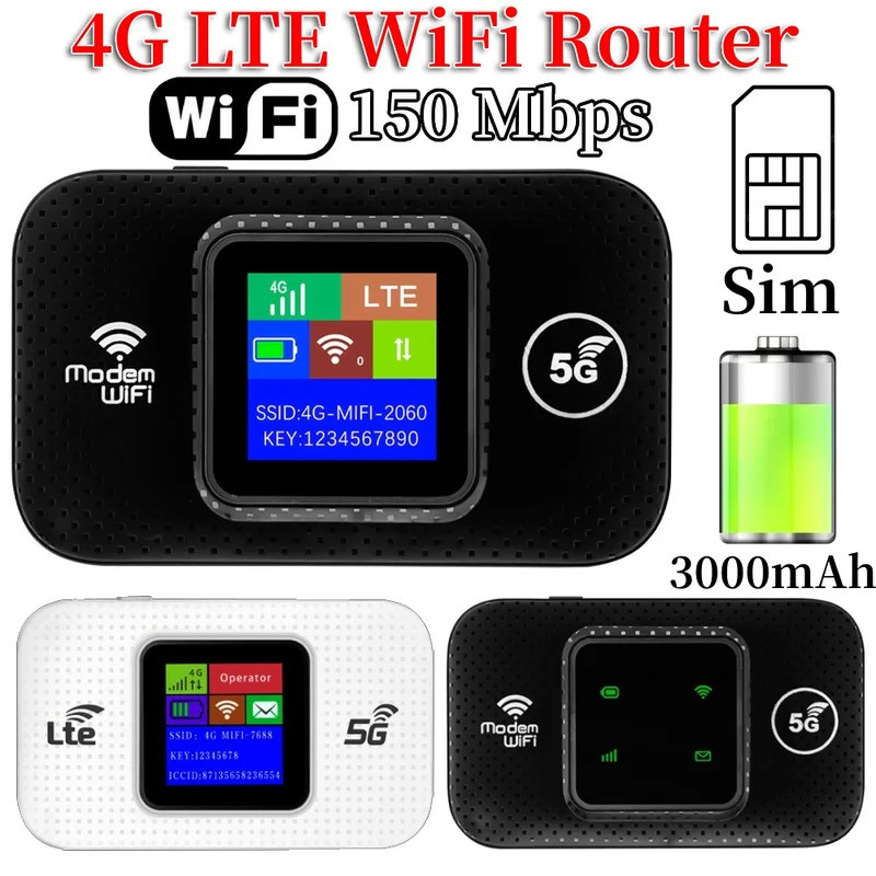 Router Wifi 4G LTE Inalámbrico Portátil Desbloqueado Modem Mini Hotspot ...