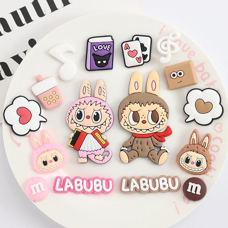 Dibujos Animados De Dibujos Animados Labubu Labubu Diy Silicona Labubu ...