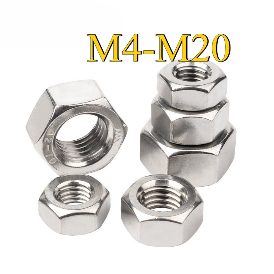 Tuerca Hexagonal De Acero Inoxidable 304 Rosca Inversa Izquierda M4-M20 ...