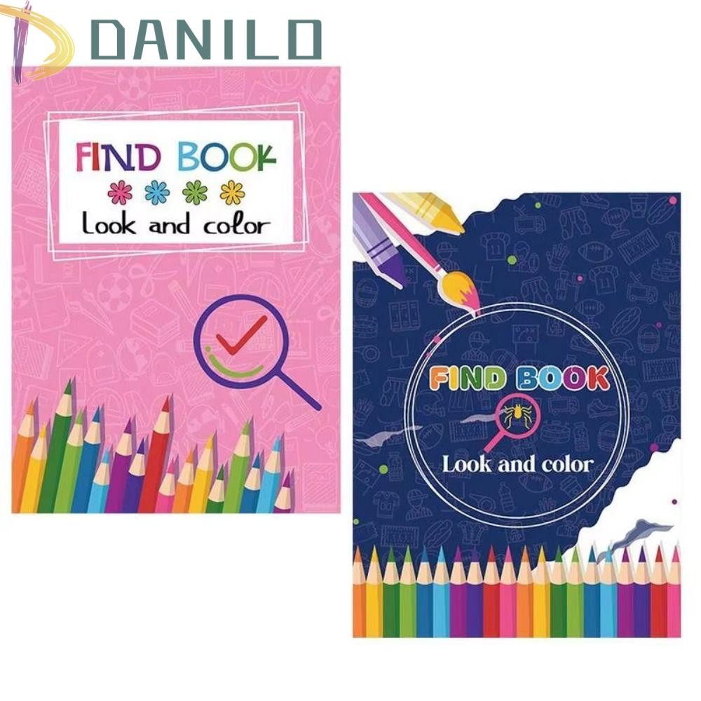 DANILO1 Look And Color Find Book , Libro Profesional De Coloración De ...