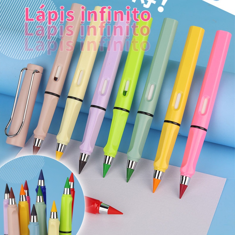 Lápiz Infinito Colorido/Ilimitado Eterno/Lapis Eternos/Lápices De ...