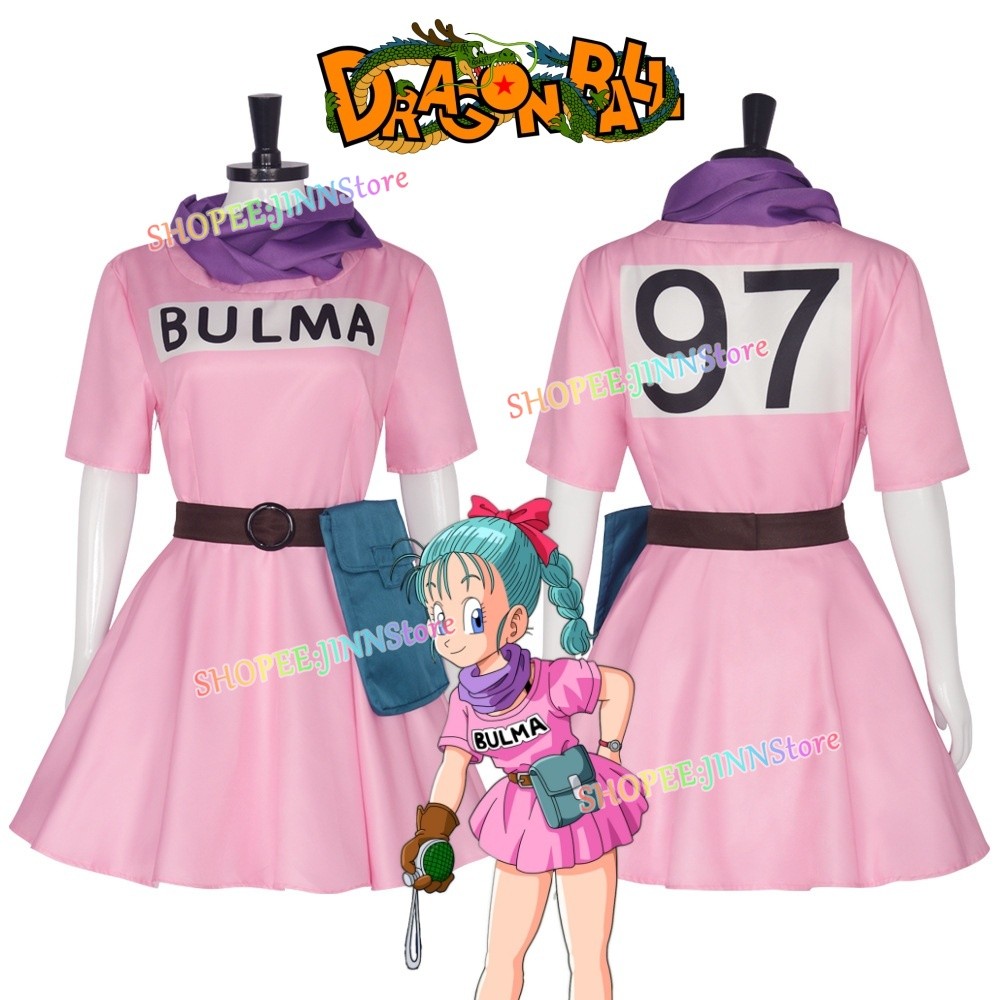 - JINN-Anime DRAGON BALL Cosplay Disfraz BULMA Fiesta Carnaval Niñas ...