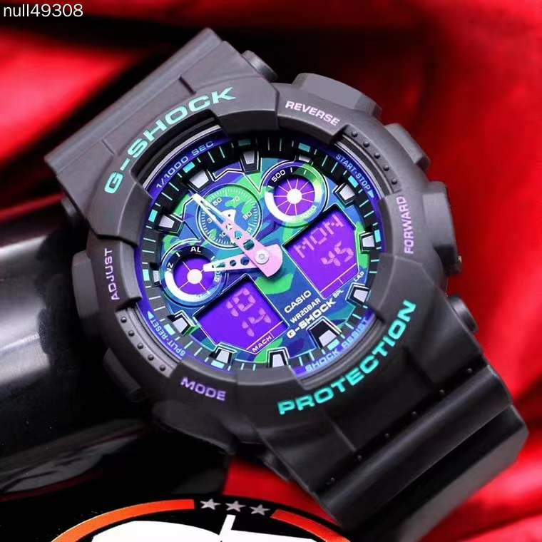 Casio G-shock GA-110 Reloj-100 Deportivo Tienda De La Suerte Negro Amarillo Hombres Pantalla De ...