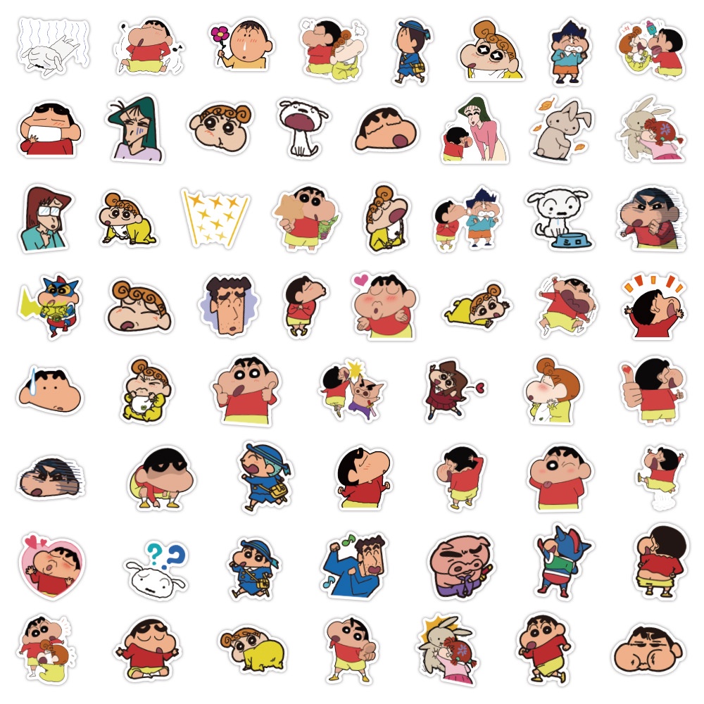 60pcs Crayón Shin-chan Sticker 2024 Año Nuevo Stickers DIY Taza ...