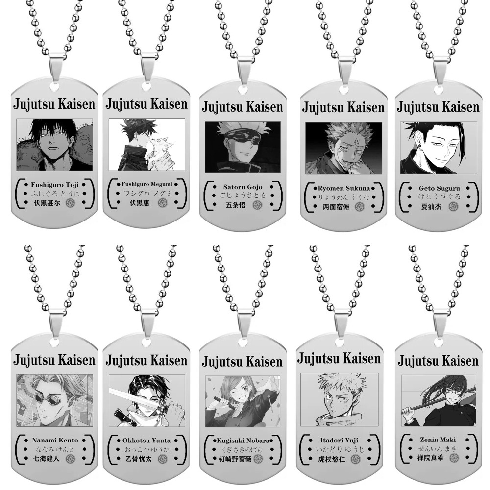Anime Jujutsu Kaisen Collar Satoru Gojo Geto Suguru Ryomen Sukuna ...