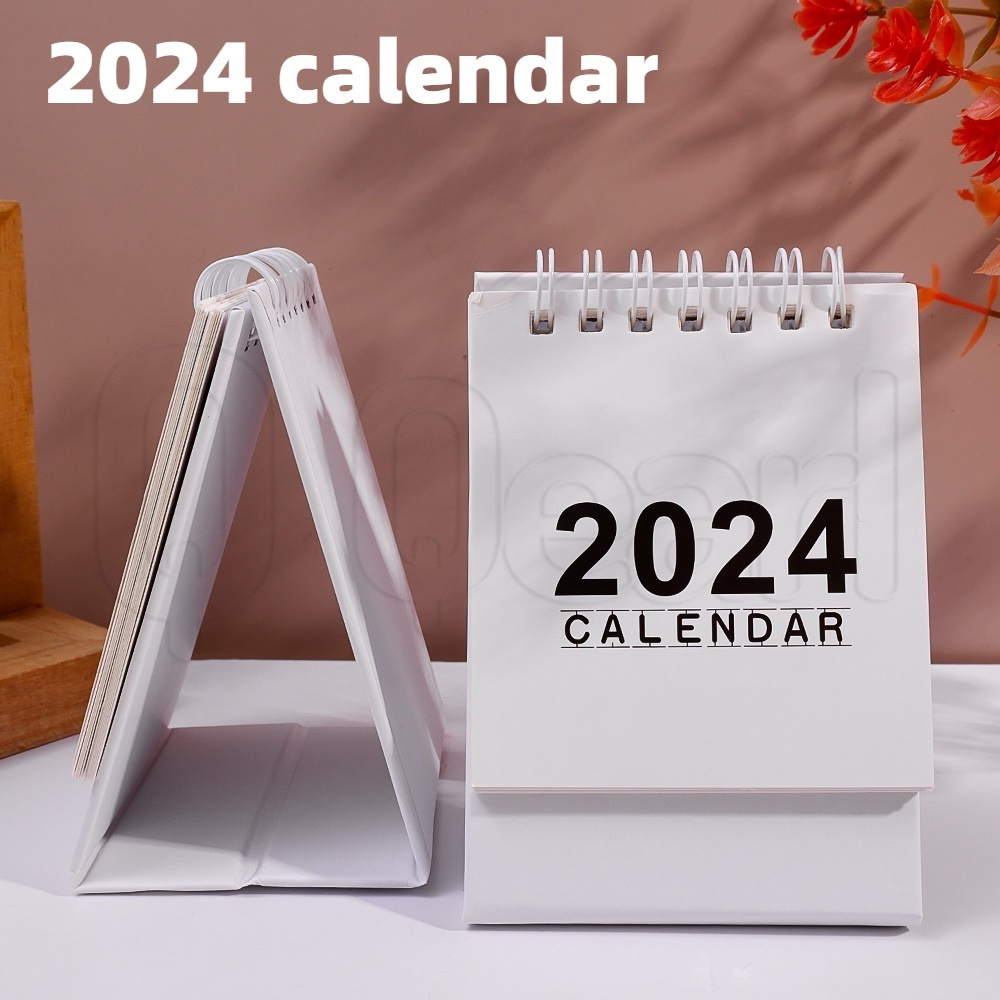 Calendario De Bobina Simple 2024-Escritorio De Bricolaje De Dibujos ...