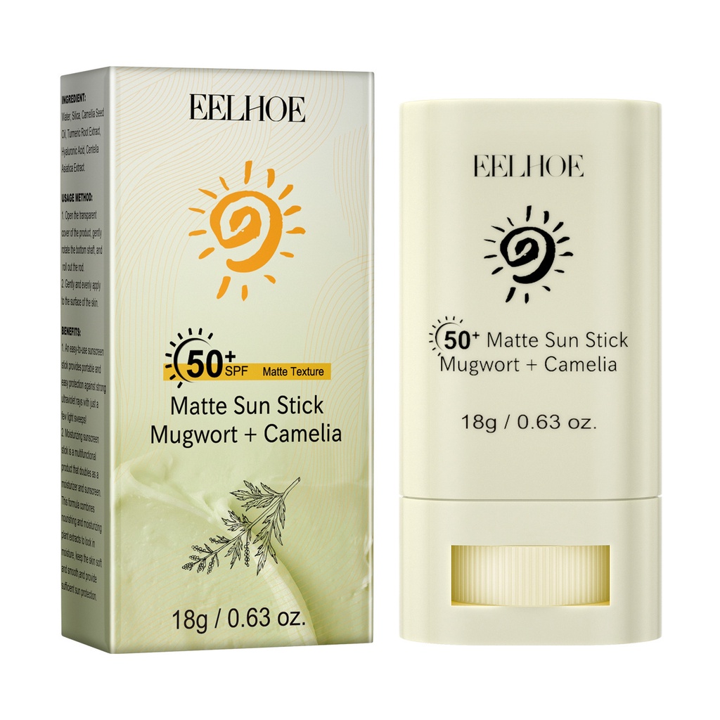 BELPHOEBE Matte Sun Stick Protector Solar Refrescante SPF 50 + UV De Control De Aceite Aislar ...