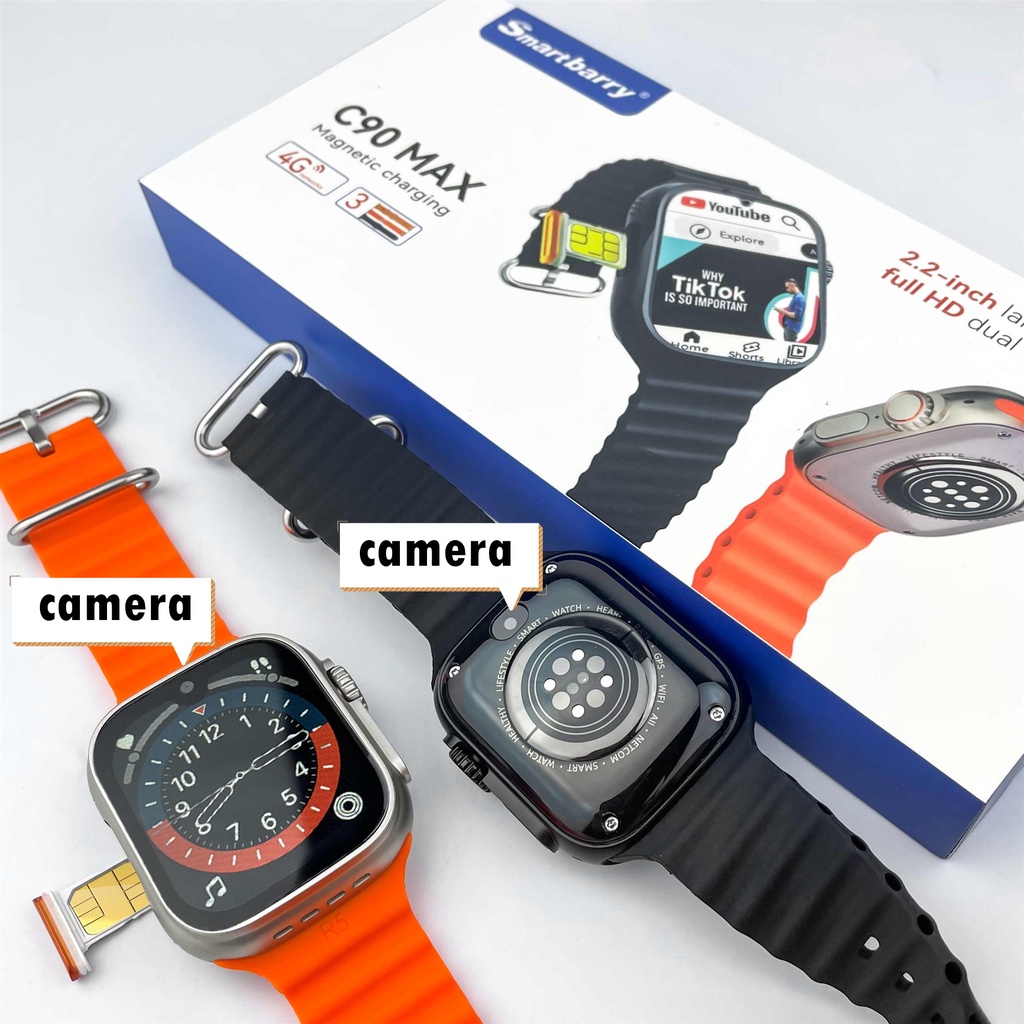 2024 Nuevo C90 Ultra Reloj Inteligente Con Ranura SIM Y Wifi GPS Video ...