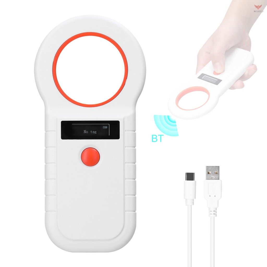 Escáner De Microchip Para Mascotas 2.4G/BT Inalámbrico RFID Mano ...