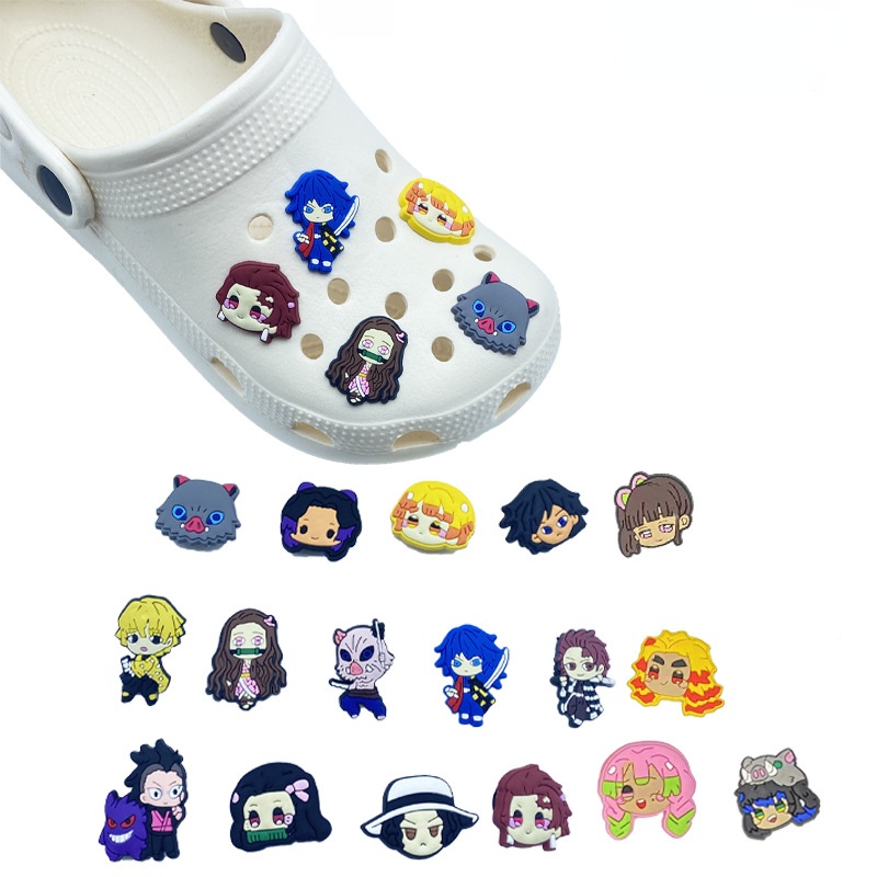 Dibujo Animado Demon Slayer Jibits Croc Zenitsu Crocs Jibitz Anime ...