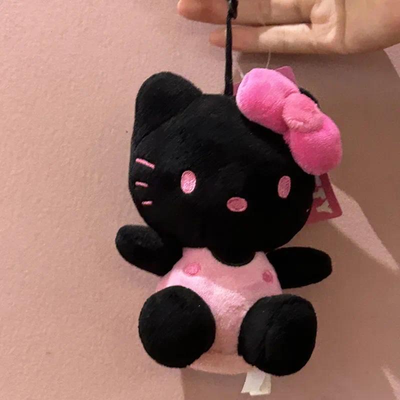 Kawaii Sanrio Piel Negra Hello Kitty Muñeca De Peluche Llavero Lindo ...