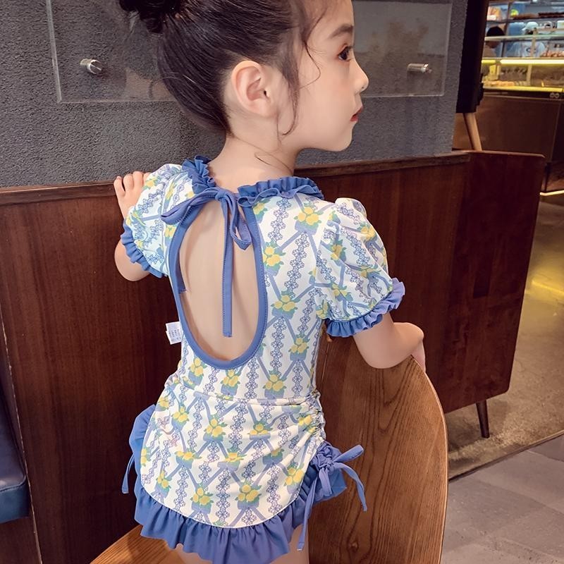 Traje De Baño De Una Pieza Para Niñas Verano Delgado Niña Princesa