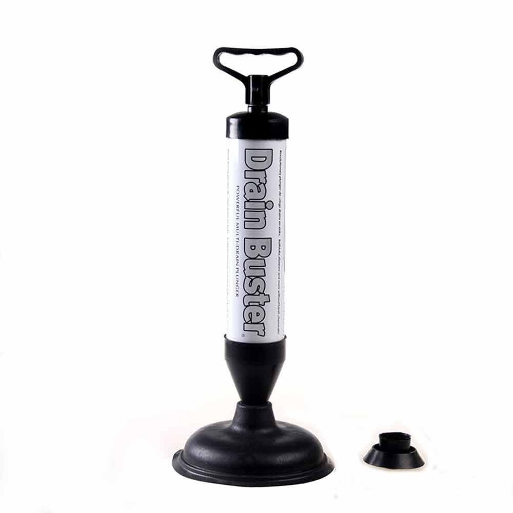 DRAIN BUSTER UNBLOCK SINK PIPE TOILET BATH SHOWER HEAVY DUTY PLUNGER ...