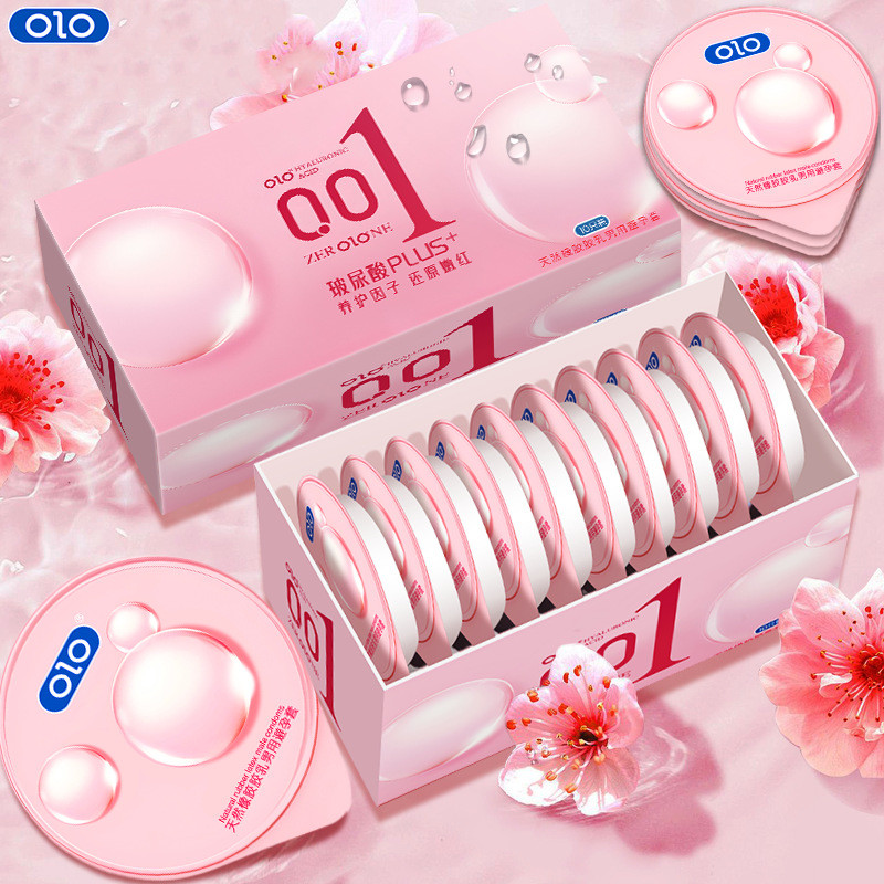 Condones de ácido hialurónico ultra delgados OLO, condones seguros de depósito pequeño, entrada ...