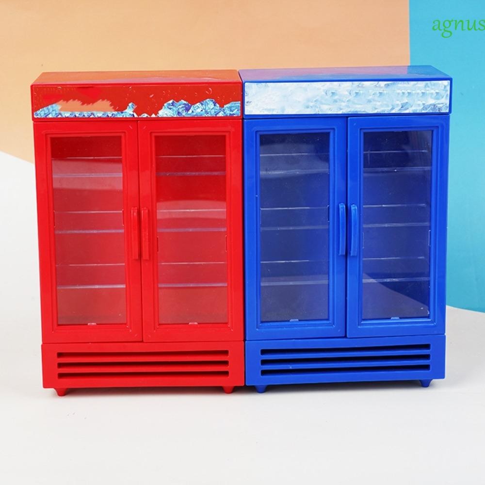 AGNUS Casa De Muñecas Refrigerador De Doble Puerta , 1 : 12 Modelo De ...