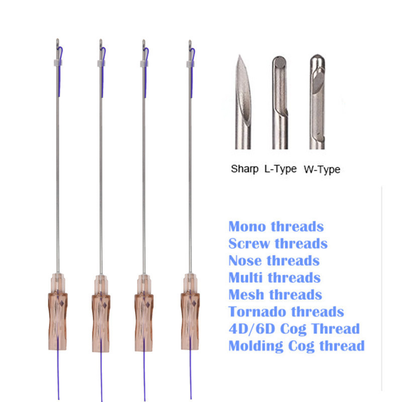 MINERVA 18G 100mm W Aguja de Cánula Roma 6d cog fios de pdo pcl plla ...