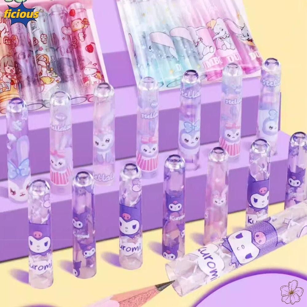 FICIOUS 6PCS/Set Tapa De Plumilla De Lápiz , Kuromi/Melody/Cinnamoroll ...