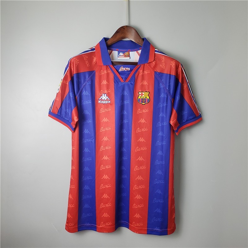 Barca 96-97 Polera De Fútbol Retro En Casa # GUARDIOLA RONALDO | Shopee ...