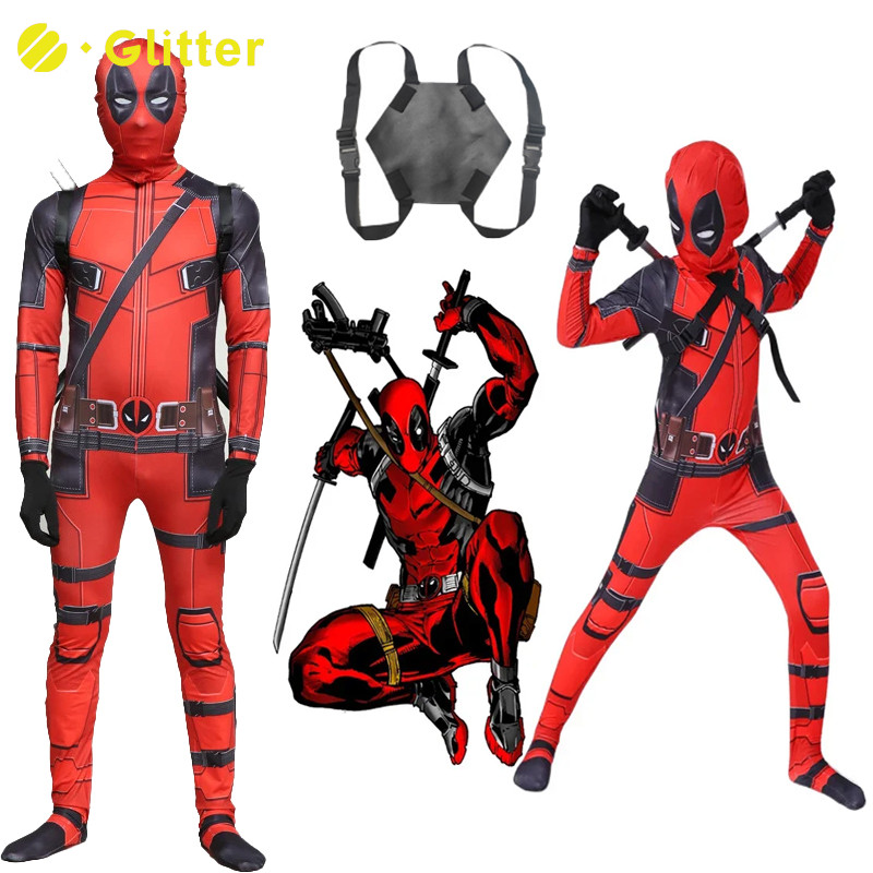 Marvel X-Men Deadpool Cosplay Disfraz Para Niños Niño Superhéroe ...