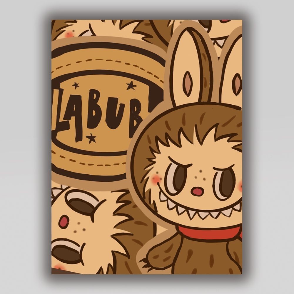 2024 Creativo Labubu Y Labu Boo Pintura Por Número Conjunto Para El ...