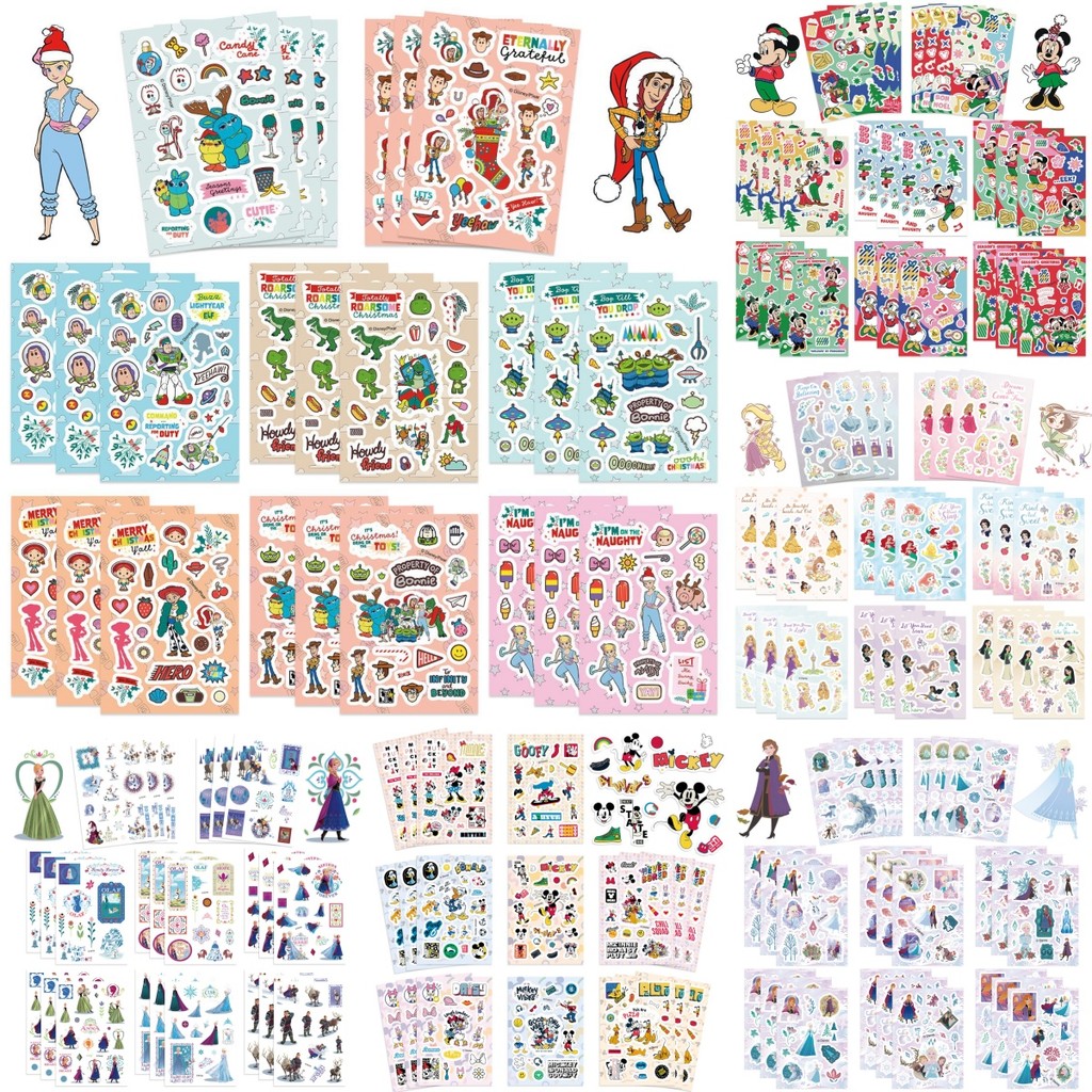 Juego De Stickers DIY De Princesas Disney Frozen (8 Estilos)-Kit De ...