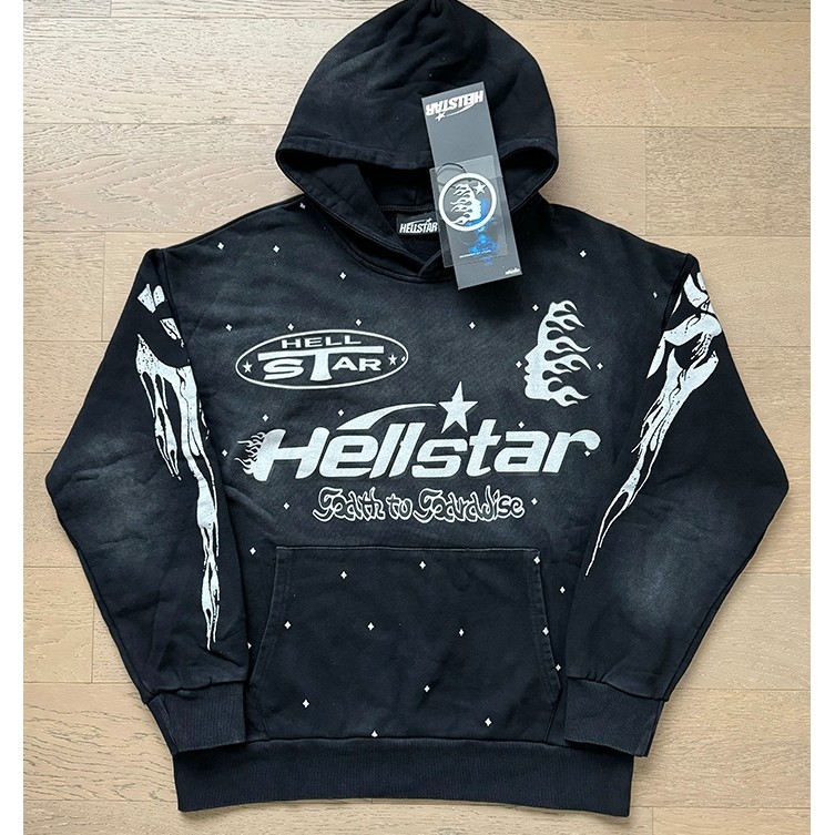 Hellstar Chaqueta De Algodón Puro hip-hop Moda retro Angustiado ...