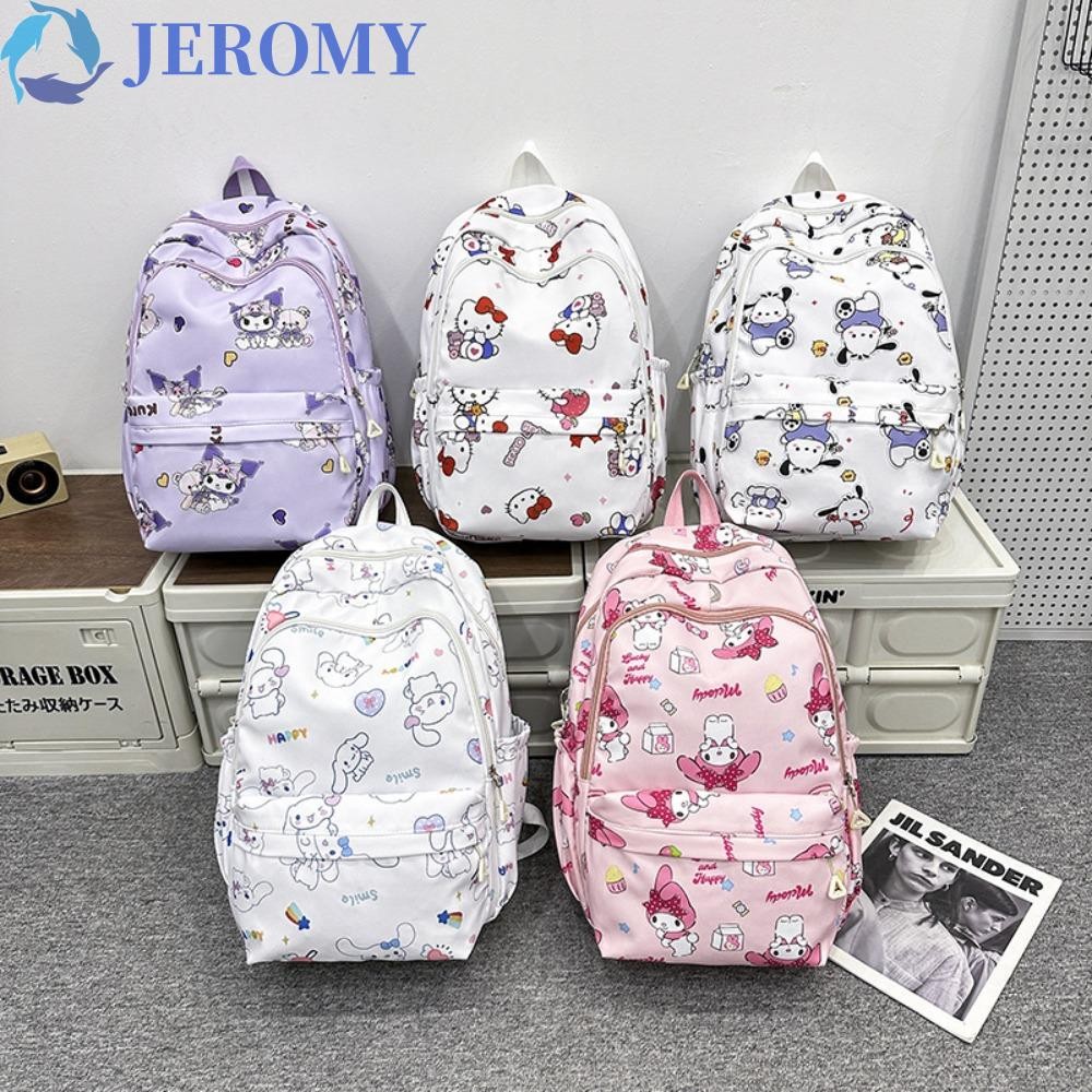 JEROMY Dibujo Animado Kuromi Melody Mochila , Kitty Cat Cinnamoroll ...