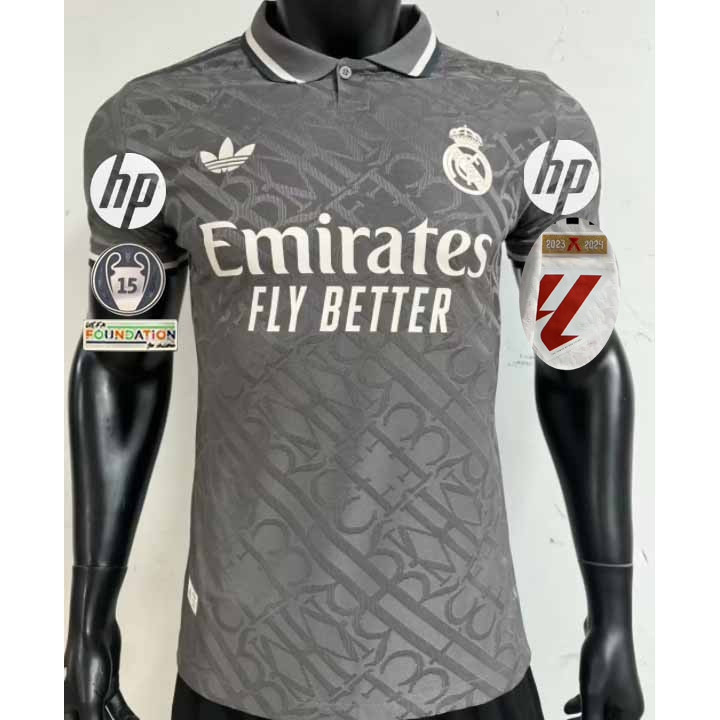 Nuevo 24 25 real madrid Fuera Jugador Emisión mbappe BELLINGHAM VINI JR Polera De Fútbol Hombres ...