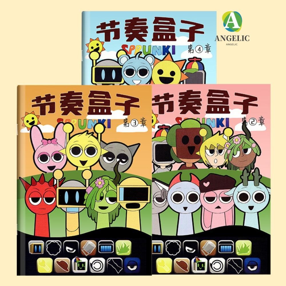 ANGELIC 5pcs/set Sprunki Sketch Copy Album , 40 Páginas Periféricos De ...