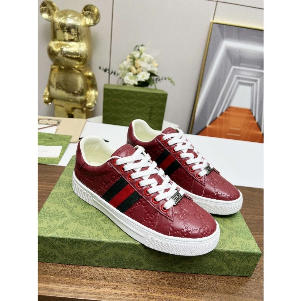 Gucci viejo flor Ace serie hombres mujeres zapatillas mismo estilo ...